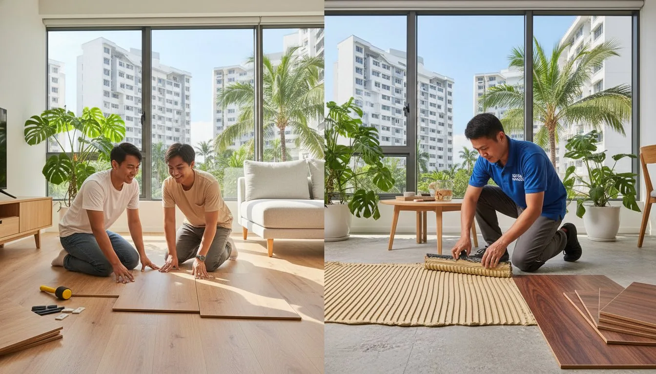 Click Lock vs Glue Down Vinyl Flooring: The Ultimate 2026 Singapore ...